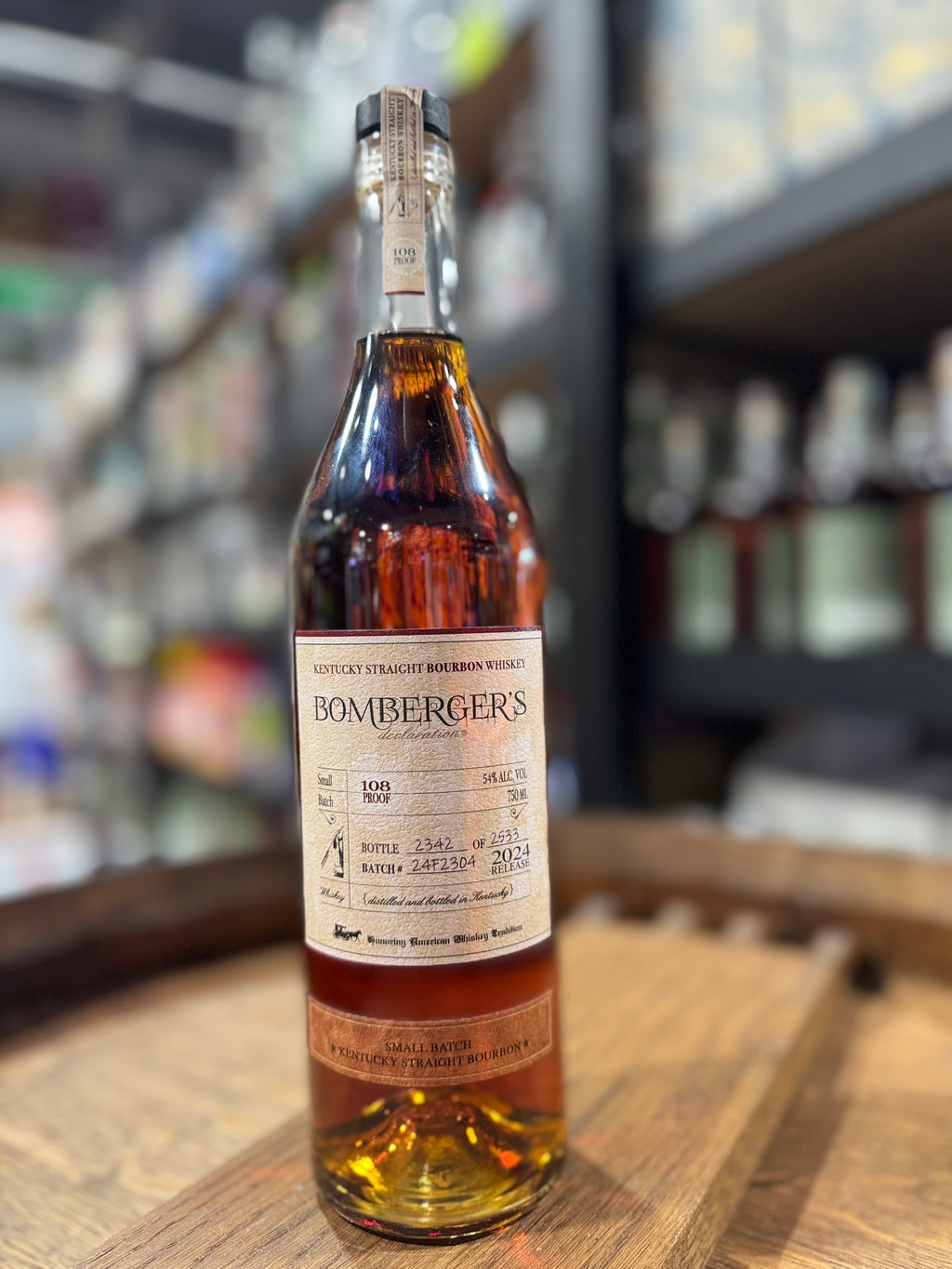 Bomberger's Declaration released 2024. 750ml. Kentucky Straight Bourbo ...