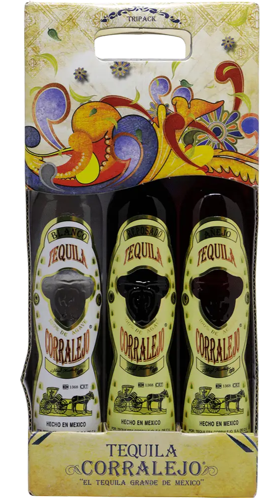 Corralejo Trio Pack Blanco, Reposado y Anejo Tequila. ( 3p x100ml ...